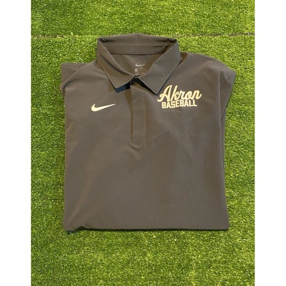 Nike | Shirts | Akron Zips Polo Mens Large Blue Nike Lightweight ...